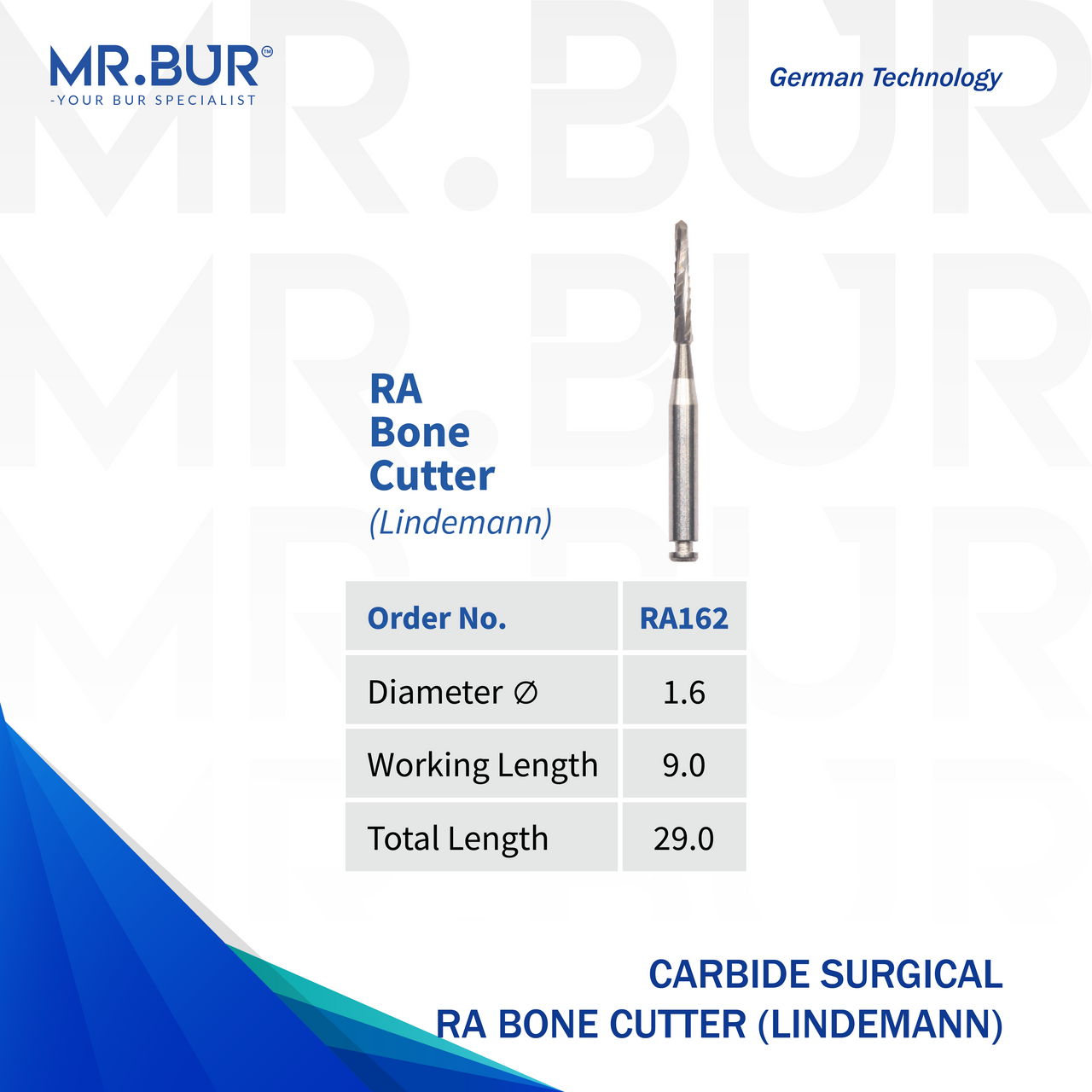 Lindemann Bur FG Bone Cutting | MR. BUR – Mr Bur