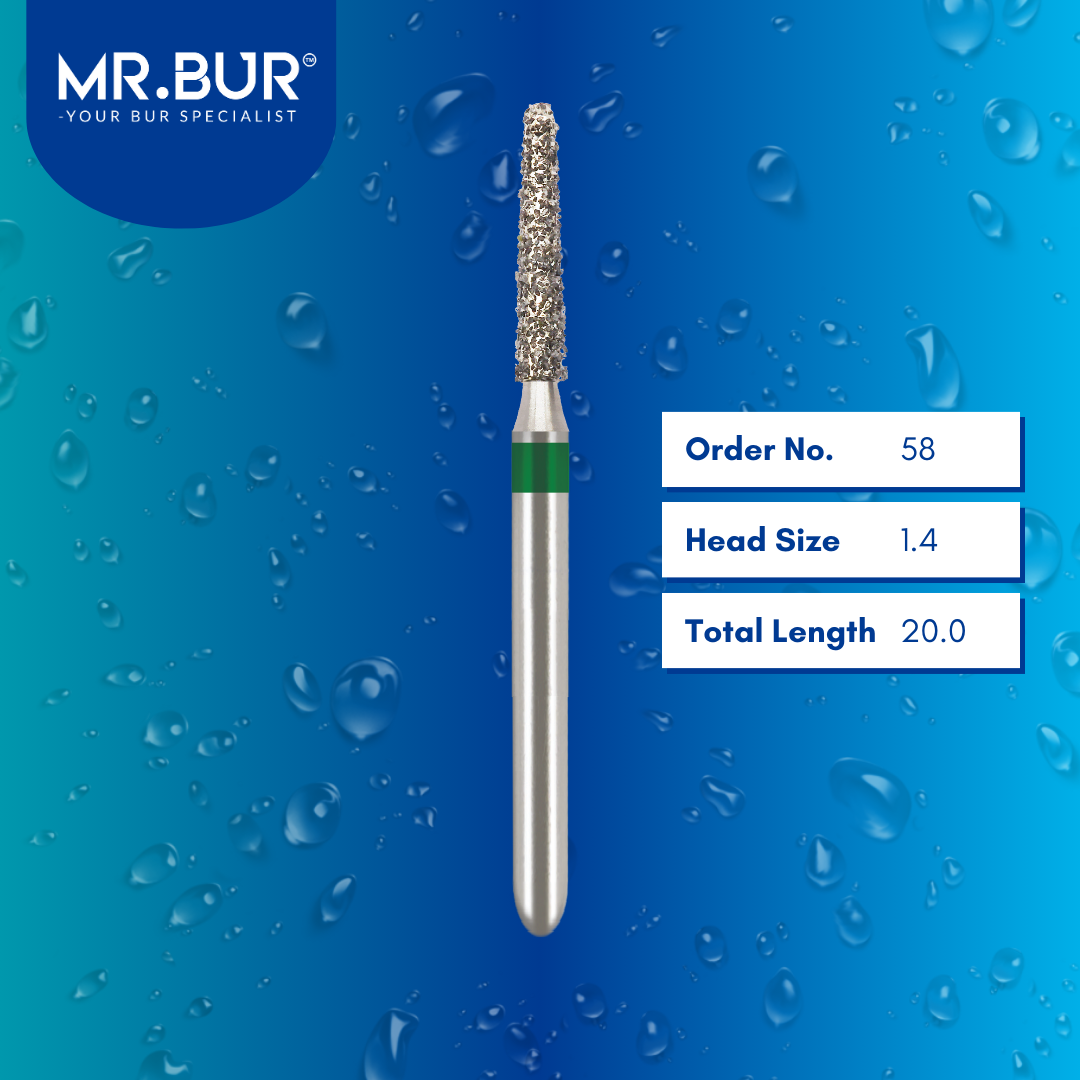 Taper Round End Coarse chamfer Diamond Bur FG | MR. BUR – Mr Bur