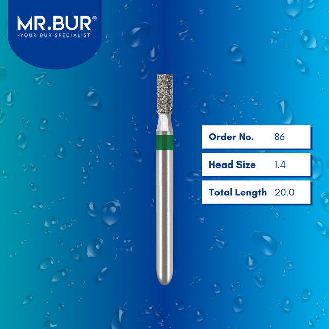 The Best Cylinder Flat End Coarse Diamond Bur FG | MR. BUR – Mr Bur
