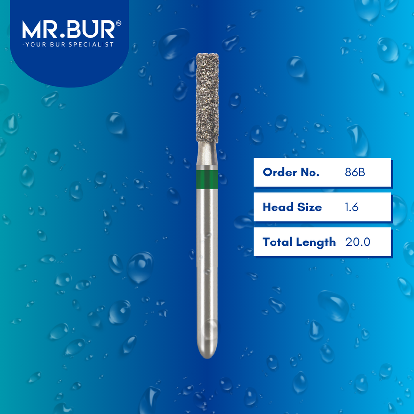 The Best Cylinder Flat End Coarse Diamond Bur FG | MR. BUR – Mr Bur