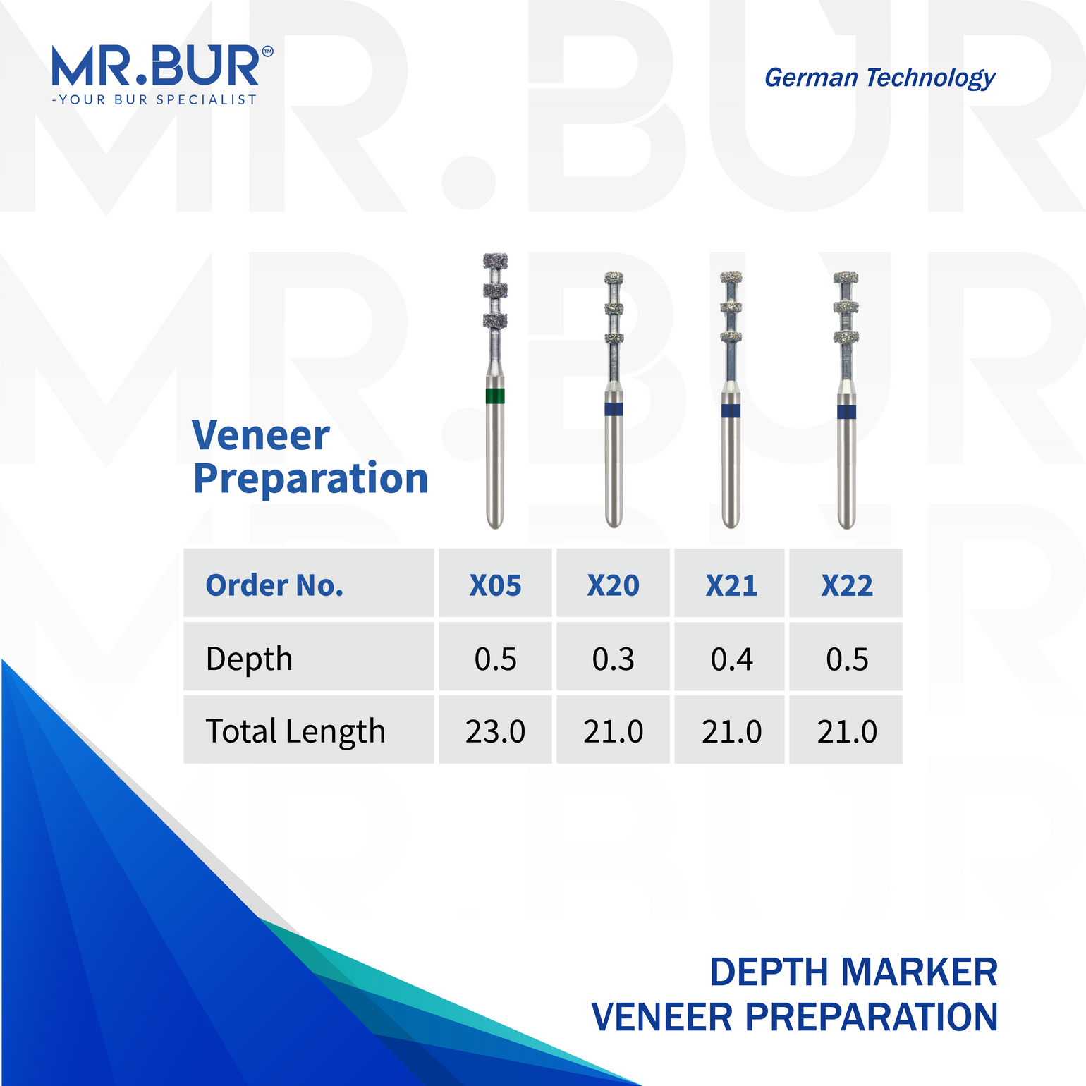 The Best Depth Marker Veneer Preparation Diamond Bur FG | MR. BUR – Mr Bur