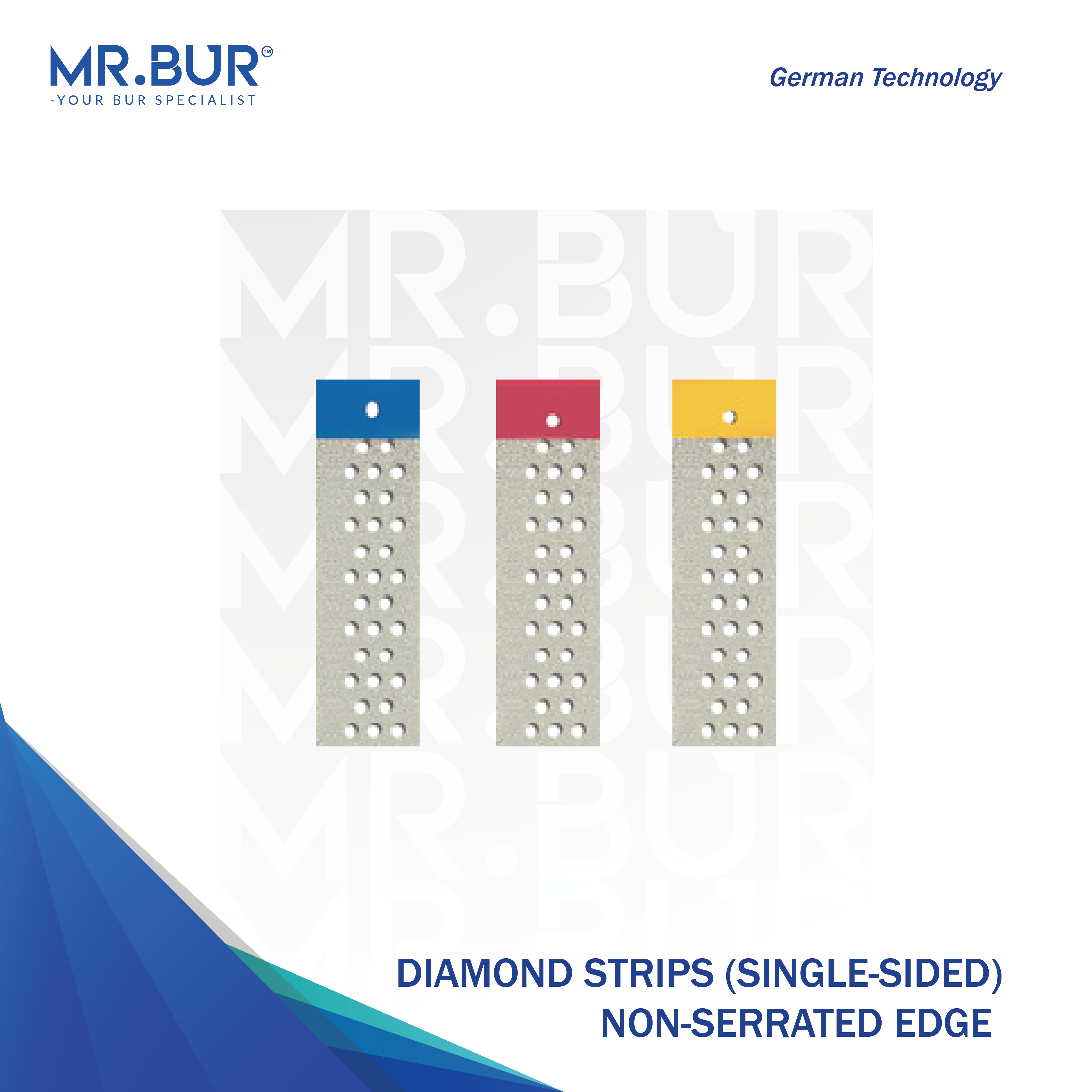 Single-Sided Diamond Strips with Non-Serrated Edge – Mr Bur