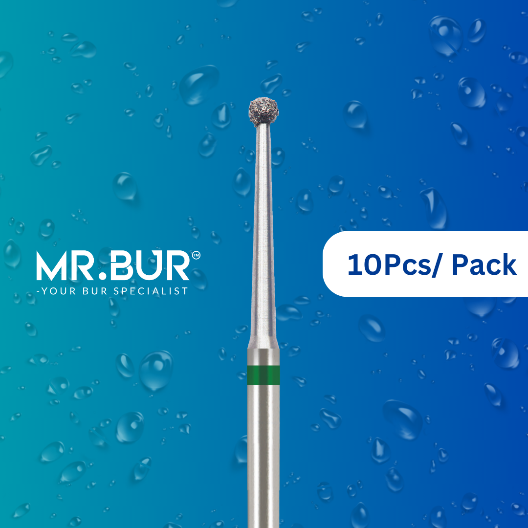 Endo Access Round Ball Coarse Diamond Bur FG Long Neck | MR. BUR – Mr Bur