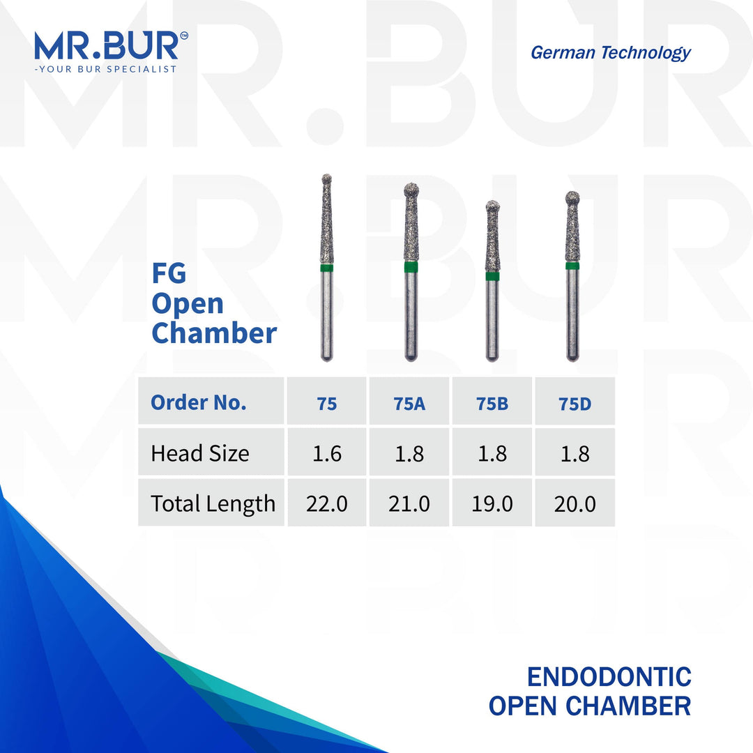 The Best Endo Access Open Chamber Coarse Diamond Bur FG | MR. BUR – Mr Bur