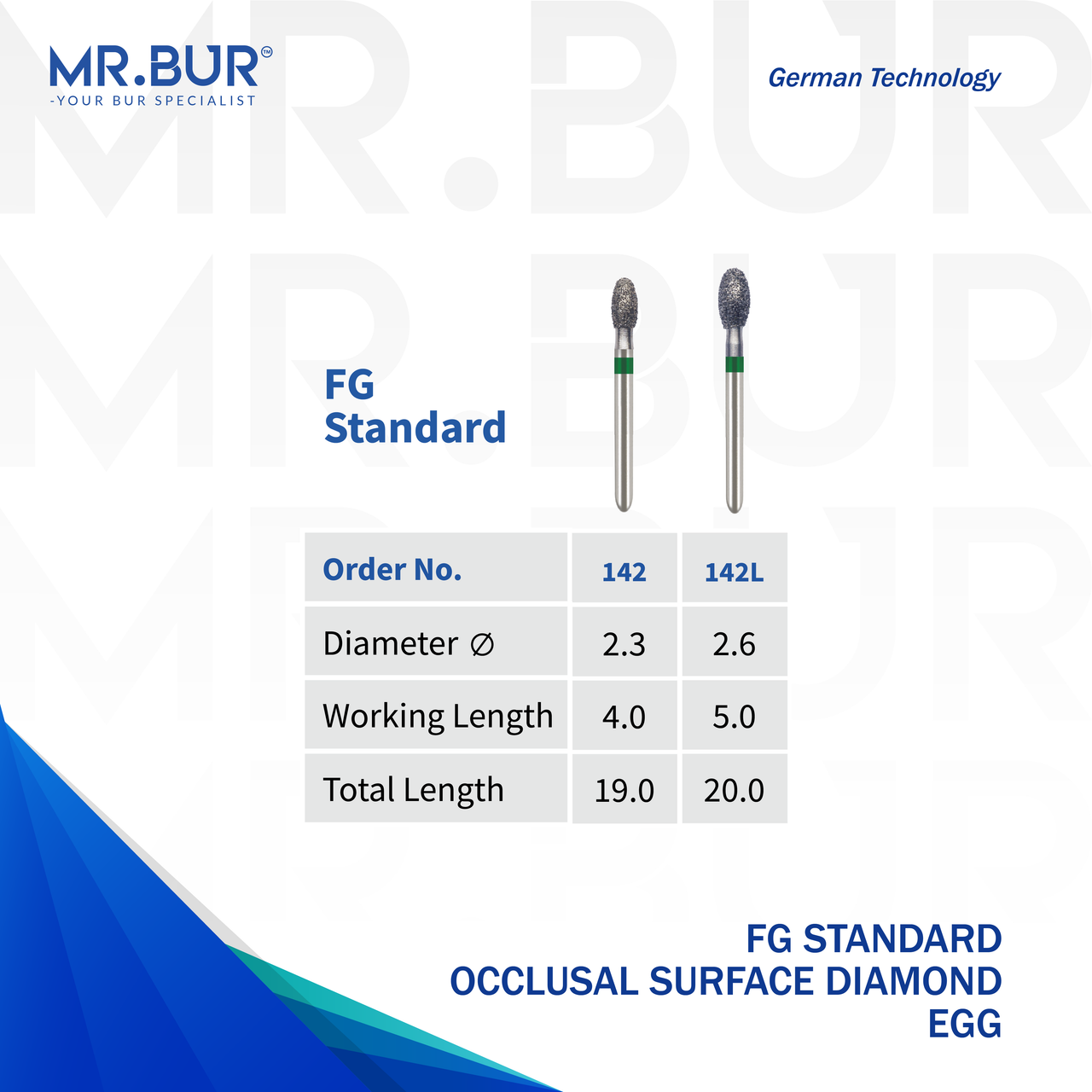 Occlusal Surface Reduction Series Coarse Diamond Bur FG | MR. BUR – Mr Bur