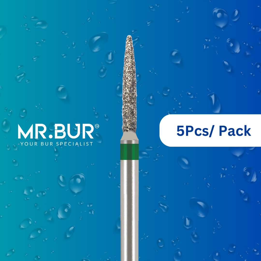 Flame Coarse Diamond Bur FG 5pcs | MR. BUR – Mr Bur