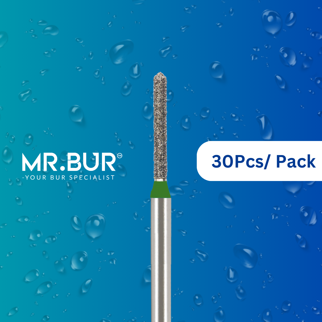 Mr. Bur Mini Straight Torpedo Coarse Diamond Bur FG 30pcs in US – Mr Bur