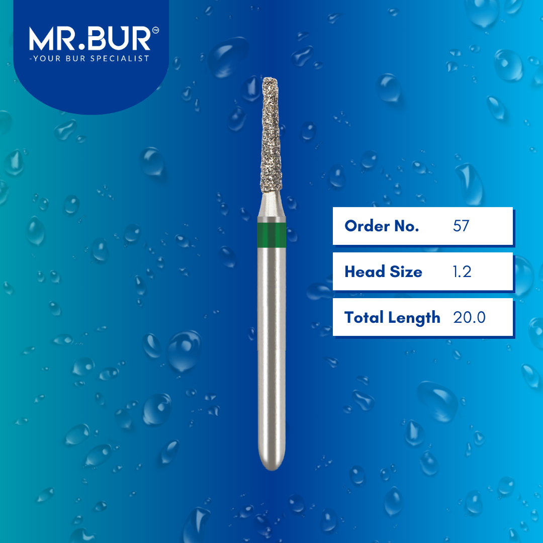 The Best Taper Flat End Coarse Diamond Bur FG | MR. BUR – Mr Bur