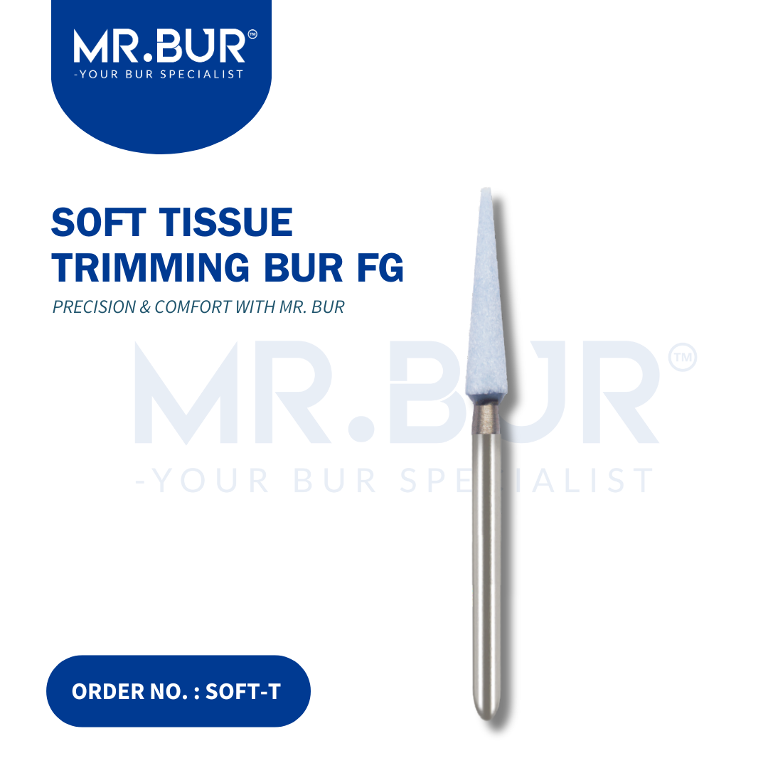 Mr. Bur Soft Tissue Trimming Ceramic Powder Bur FG in United States ...