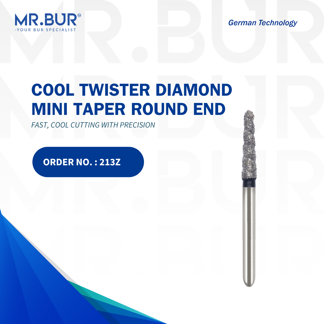 The Best Spiral Cool Cut Taper Round End Super Coarse Diamond Bur Short ...
