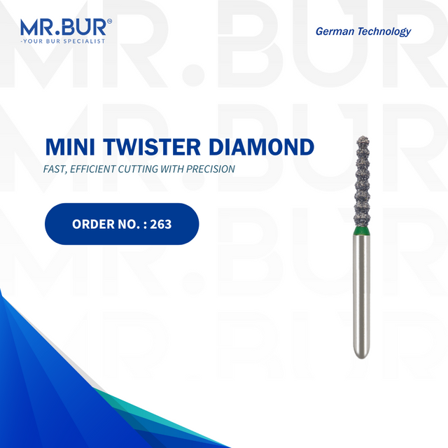 The Best Mini Bulk Reduction Twister Coarse Diamond Bur FG 30pcs | MR ...