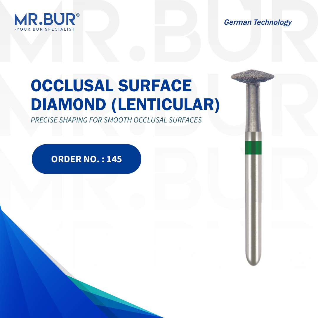 Occlusal Surface Lenticular Coarse Diamond Bur FG 30pcs | MR. BUR – Mr Bur