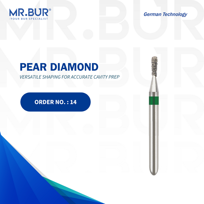 The Best Pear Coarse Diamond Bur FG | MR. BUR – Mr Bur