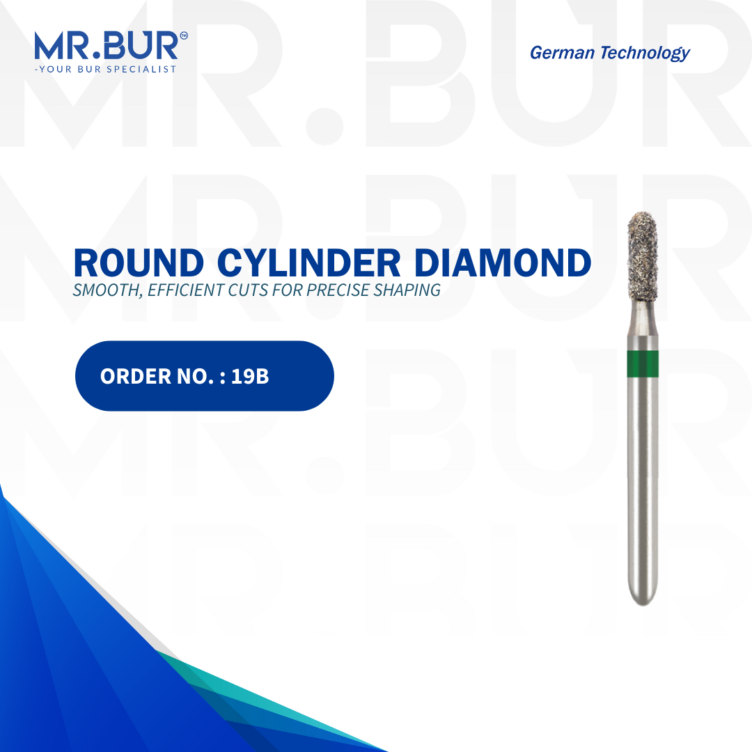 The Cylinder Round End Coarse Diamond Bur 5pcs | MR. BUR – Mr Bur