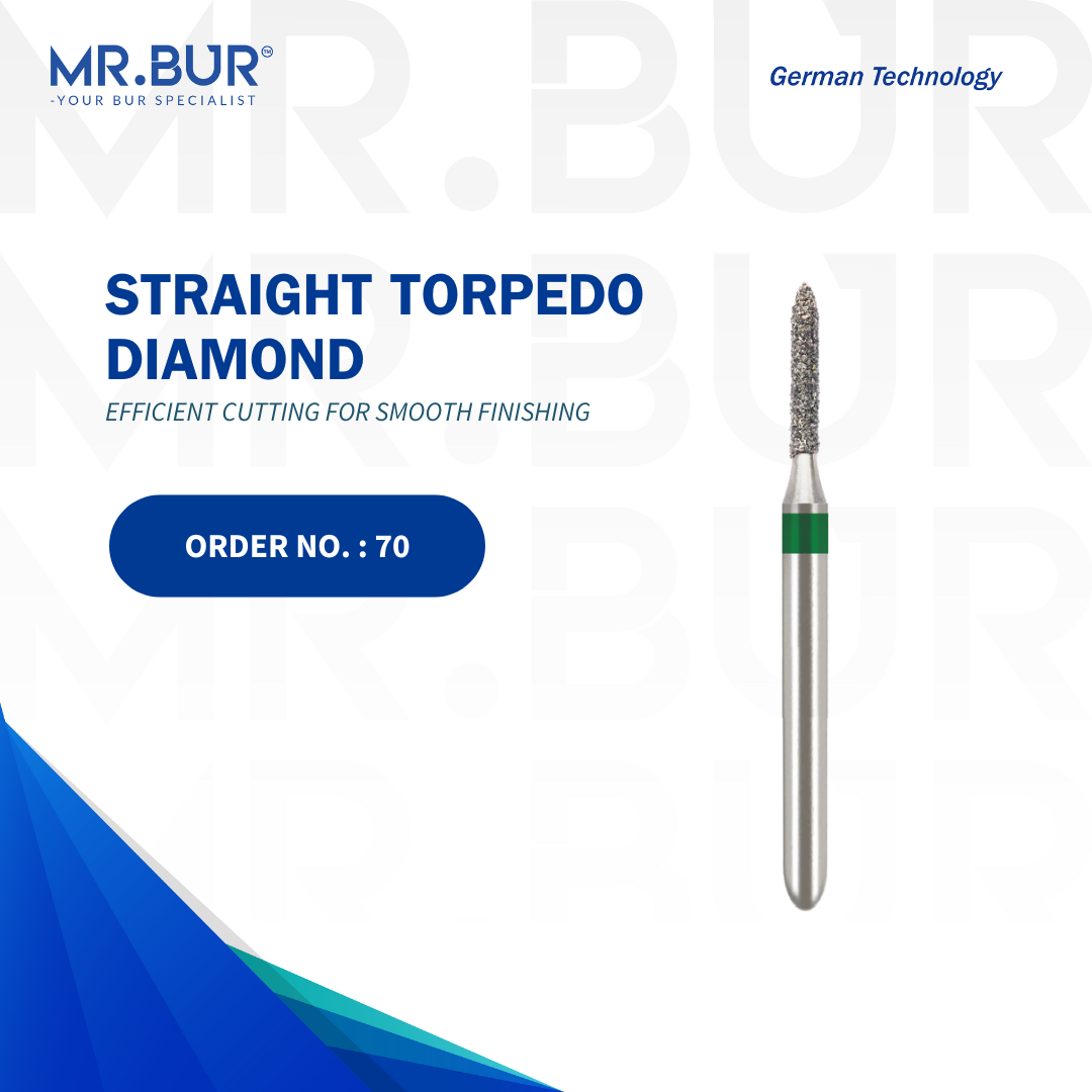 The Best Straight Torpedo Diamond Bur FG 5pcs | MR. BUR – Mr Bur